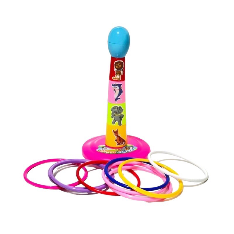 Jual MAINAN ANAK LEMPAR CINCIN CONE RING THROWING GAME /mainan anak ...