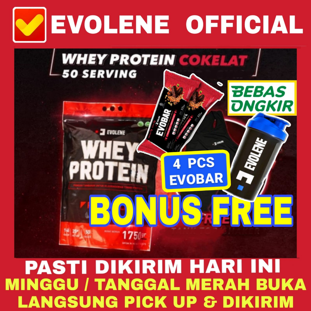 Jual EVOLENE Evo Whey Protein 50 Sachet EVOWHEY susu gym protein 50 ...