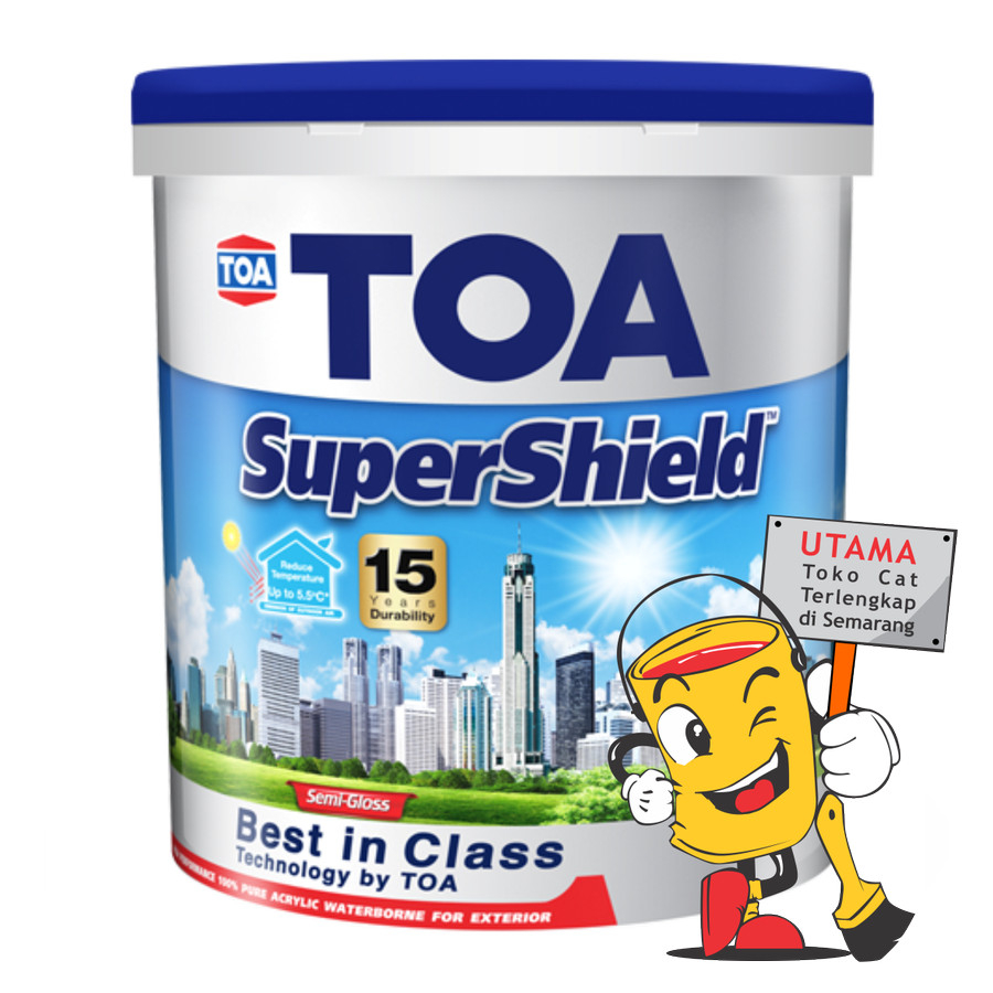 Jual TOA SuperShield (Semi-Gloss) Cat Tembok Exterior 2.5 Liter ...