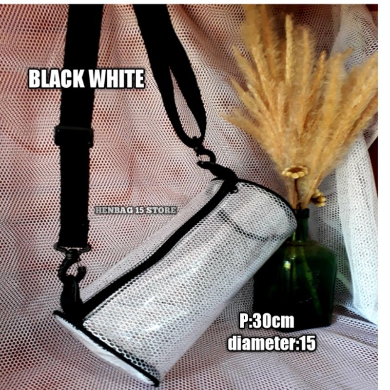 Jual [BISA CUSTOM UKURAN] Tas Selempang Bening Transparan Model Tabung ...