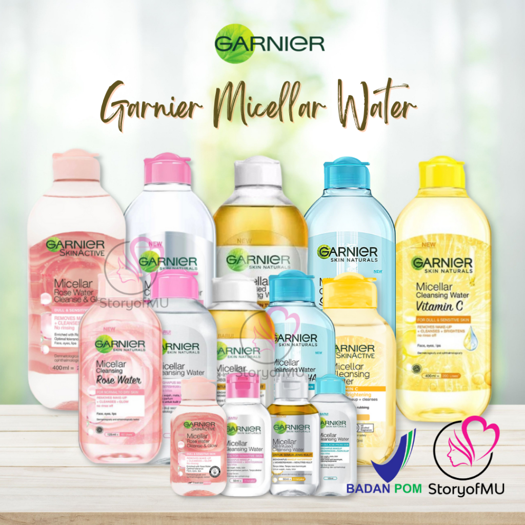 Jual GARNIER Micellar Cleansing Water - Pink BiPhase Oil Infused ...