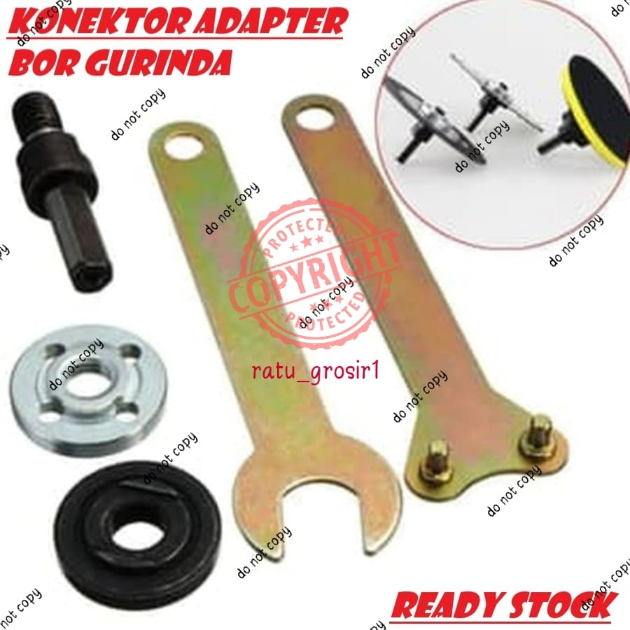 Jual Konektor Adapter Gerinda Untuk Mesin Bor Adator Bor Ke Gurinda 1 ...