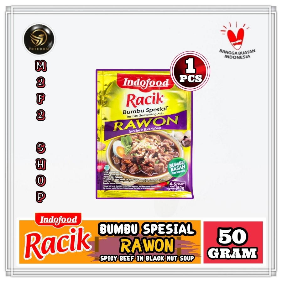 Jual Indofood Racik Bumbu Basah Spesial Rawon Spicy Beef - 50 gr ...