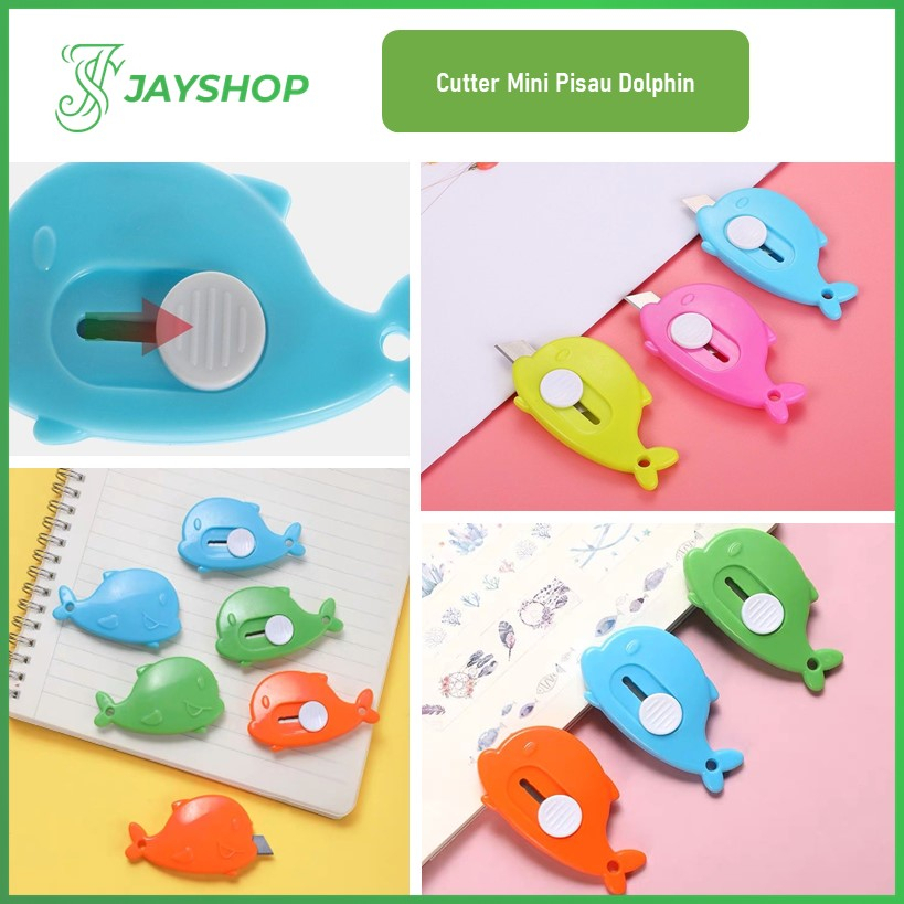 Jual Cutter Mini Dolphin Pisau Kecil Model Dolphin Alat Bantu Buka ...