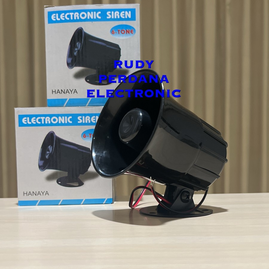 Jual SPEAKER HORN ALARAM SIRINE 6 TONE SUARA 12V VOLT KENDARAAN MOTOR ...
