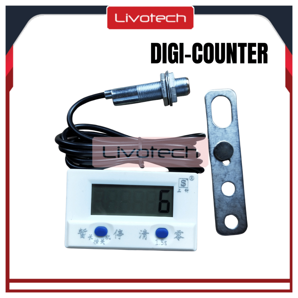 Jual Digital Counter + Magnetic Proximity Switch Untuk Mesin, Putaran ...