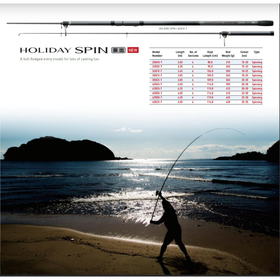 Jual Joran Pasiran Shimano Holiday Spin Telescopic Rod Surf Rock Fishing | Shopee Indonesia