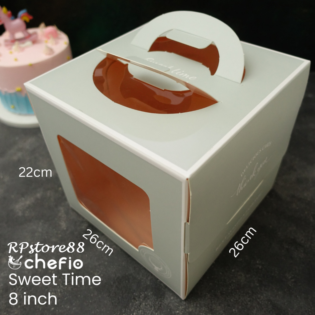 Jual Cake Box Mika Handle Kotak Kue Tart Ulang Tahun Dus Tinggi Box ...