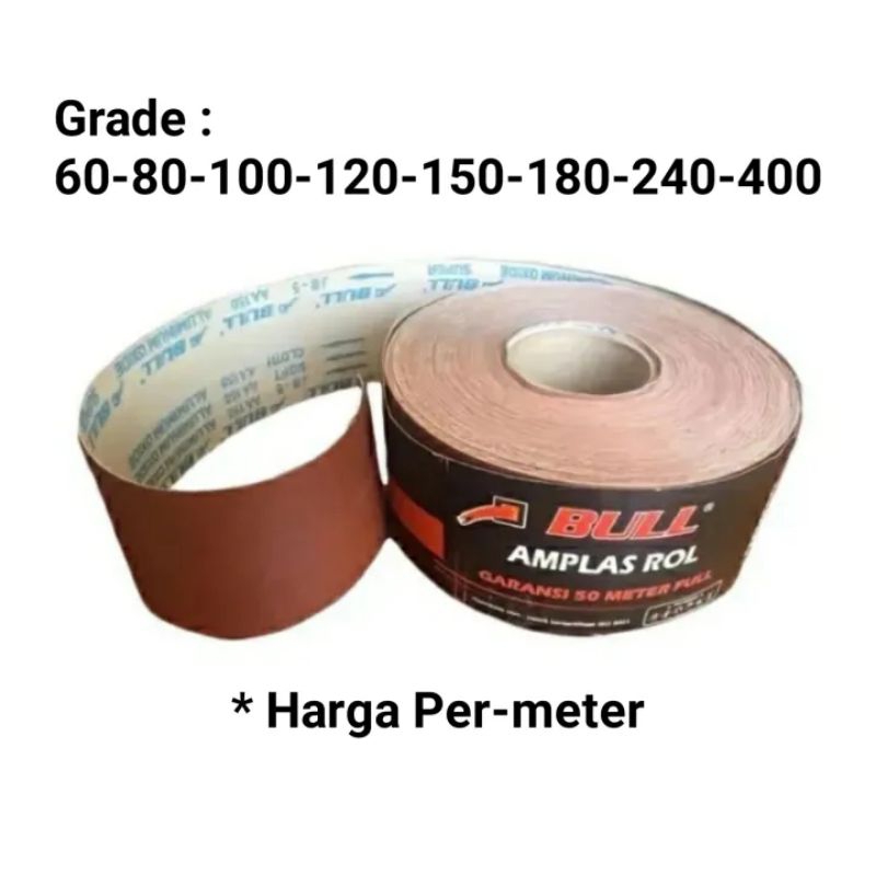 Jual Amplas Meteran Ampelas Roll Grit 60,80,100,120,150,180,240,400 ...