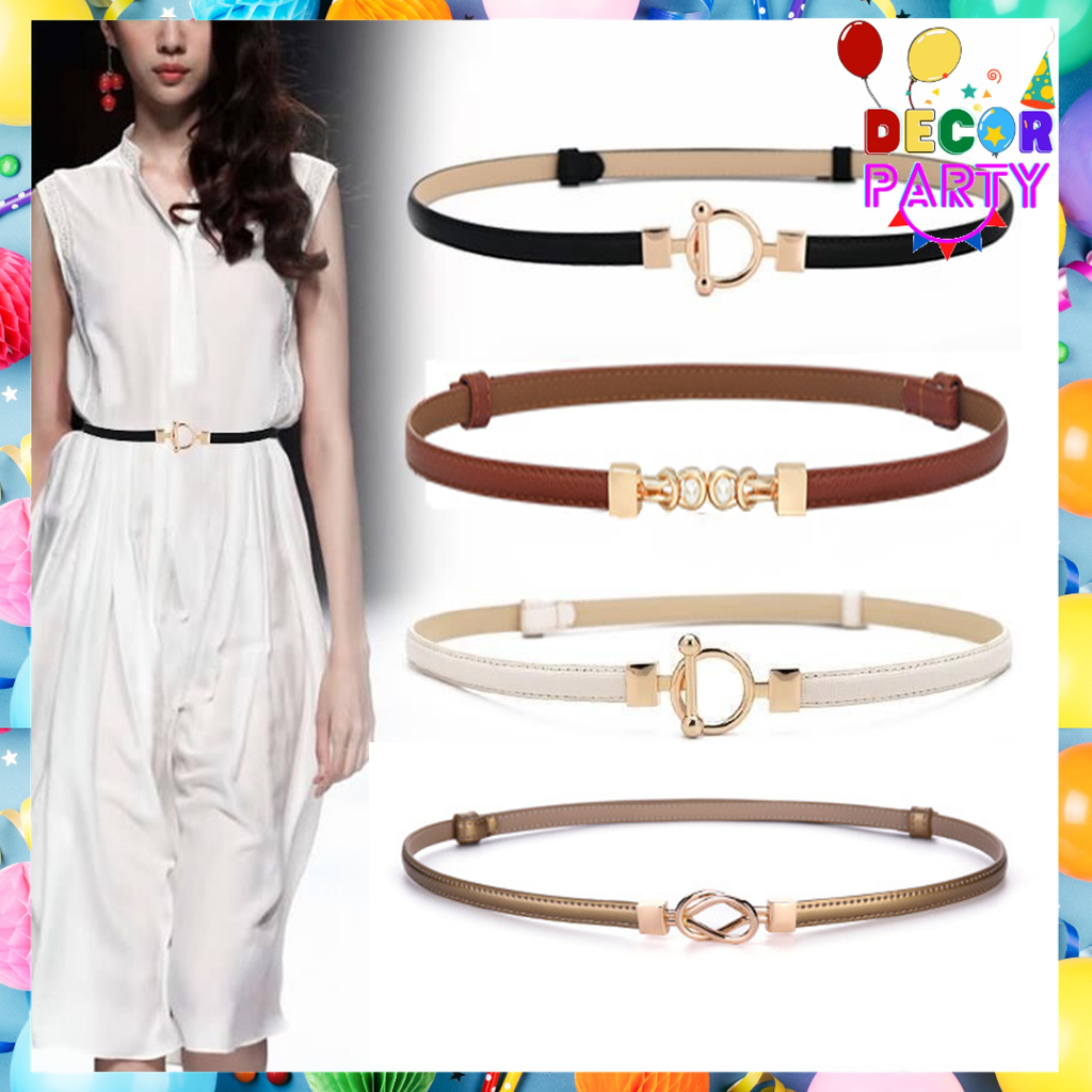 Jual DP Ikat Pinggang Gamis Wanita Adjustable Gesper Kecil Kulit Tali Kecil Womens Belt Korea ...