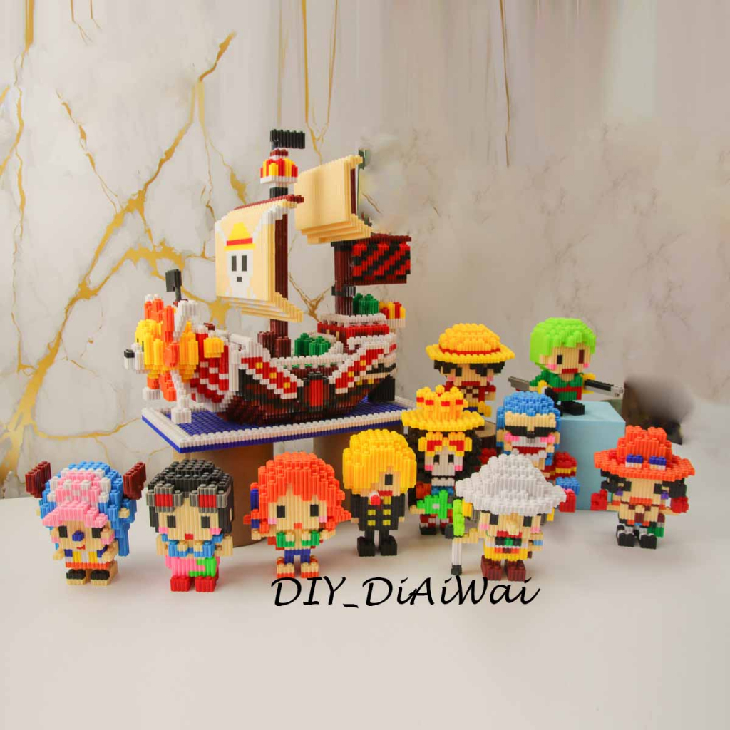 Jual Nano Block One PIece,Doraemon, Super Hero Series| Bricks education ...