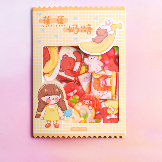 Jual 45pcs Soft Cute Sticker Pack Modern Style Stiker Journal Scrapbook ...