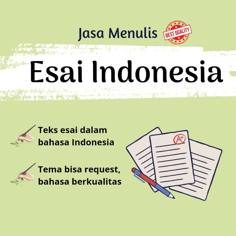 Jual Jasa Tulis Esai Joki Esai Penulisan Esai Eyd Esai Ilmiah