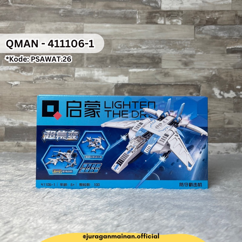 Jual QMAN TOYS Transcollector Galaxy Fighter 6in1 - Bricks Bongkar ...