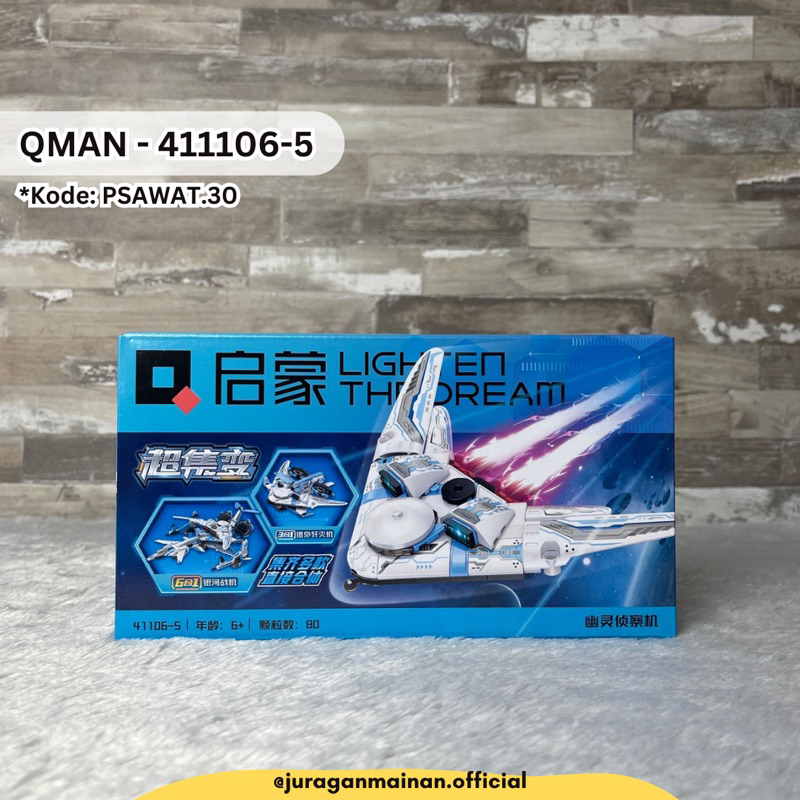 Jual QMAN TOYS Transcollector Galaxy Fighter 6in1 - Bricks Bongkar susun brick block Blocks ...