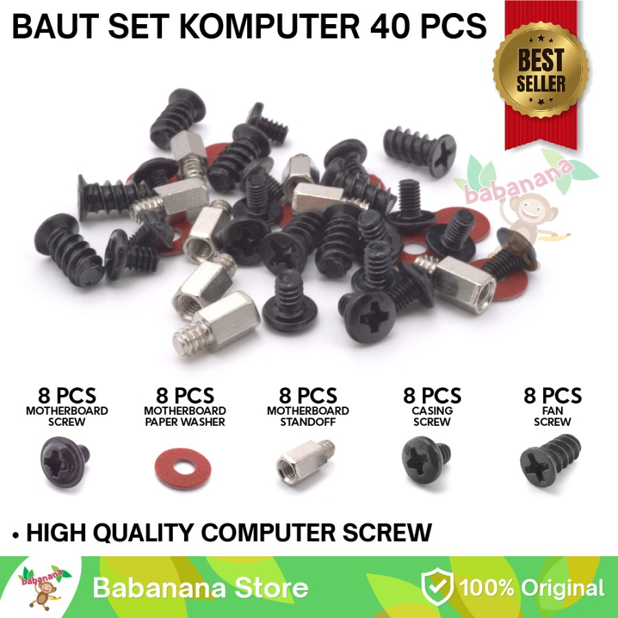 Jual Baut PC Set Hex Washer Standoff Motherboard HDD SSD Casing Fan Mix ...