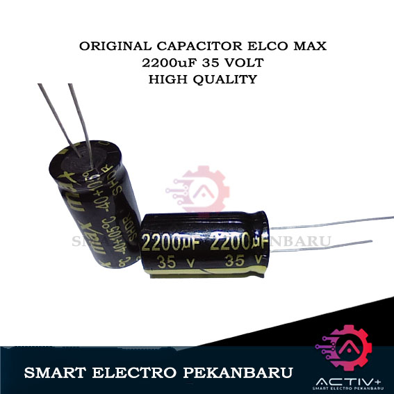 Jual ORIGINAL CAPACITOR ELCO MAX 2200uF 35V ELCO 2200uF 35 V Elco ...