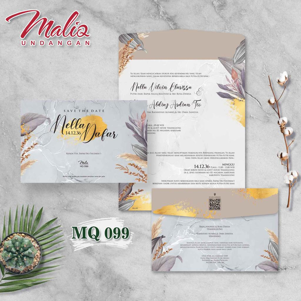 Jual Blangko Undangan atau Kertas Undangan Pernikahan Maliq 99 dengan ...