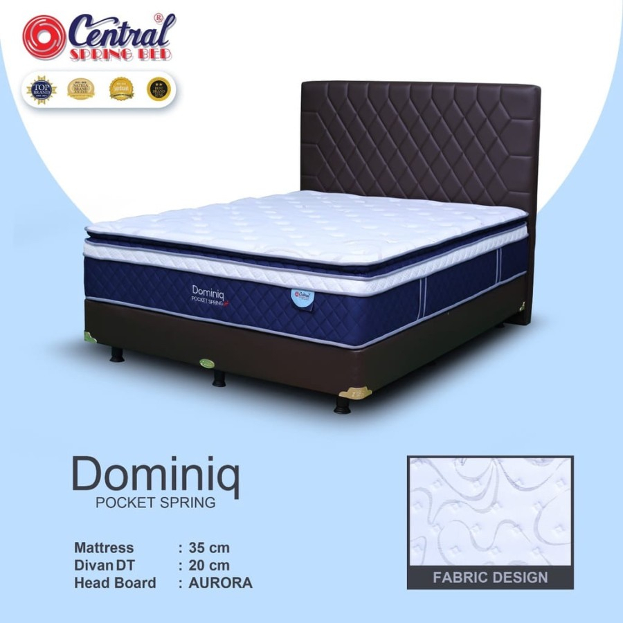 Jual SET / Kasur Central Dominiq POCKET Spring Bed Springbed 160/180 x ...