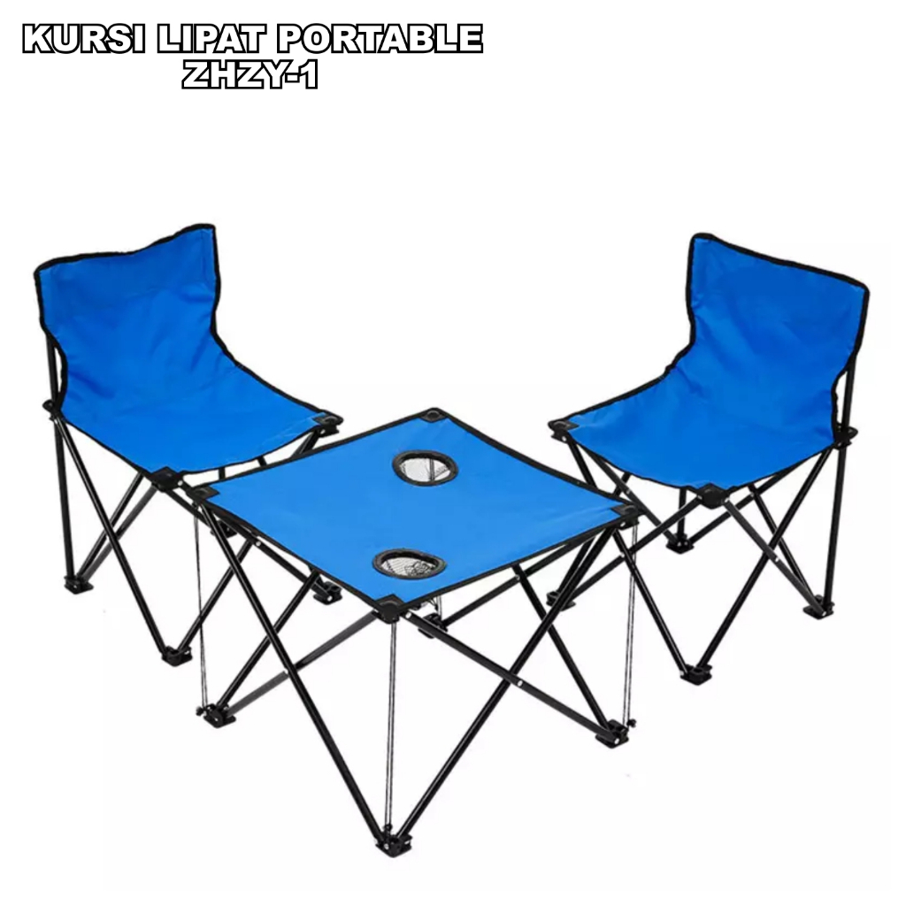 Jual TURUN HARGA set meja kursi dan kursi lipat outdoor camping table ...