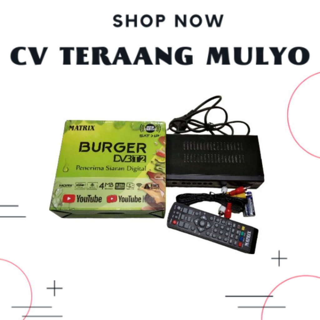 Jual Set Top Box STB Matrix BURGER DVB-T2 Antena TV Digital | Shopee ...