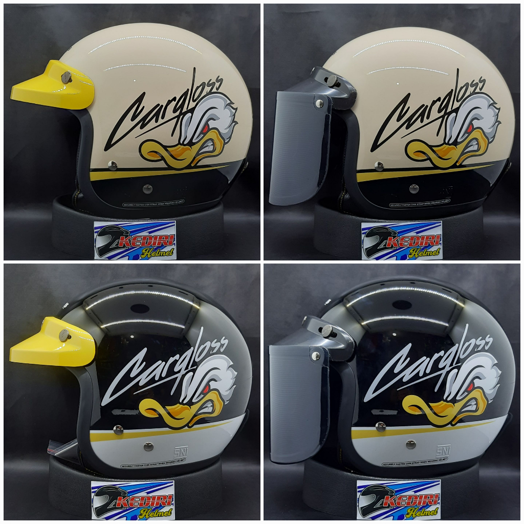 Jual Helm Cargloss CFM motif Bebek Duck | Shopee Indonesia