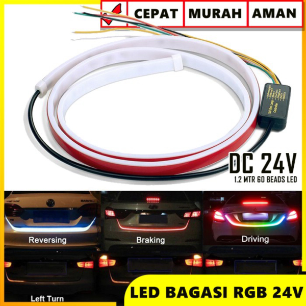 Jual Unik LAMPU REM BUS RGB LAMPU REM TRUK RGB 24 VOLT LED BAGASI RGB ...