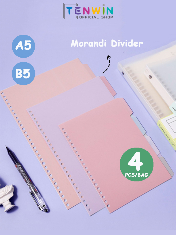 Jual A5/B5 Morandi Pastel ART Divider / Pembatas Binder Warna Pastel-Tenwin | Shopee Indonesia