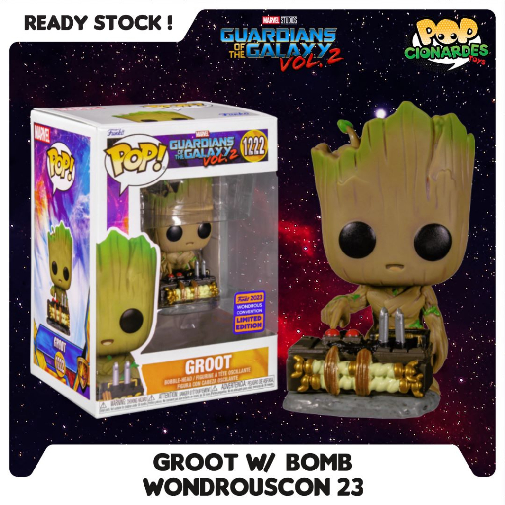 Jual Funko POP Marvel GOTG Vol. 2 - Groot with Bomb Wondrouscon 2023 ...
