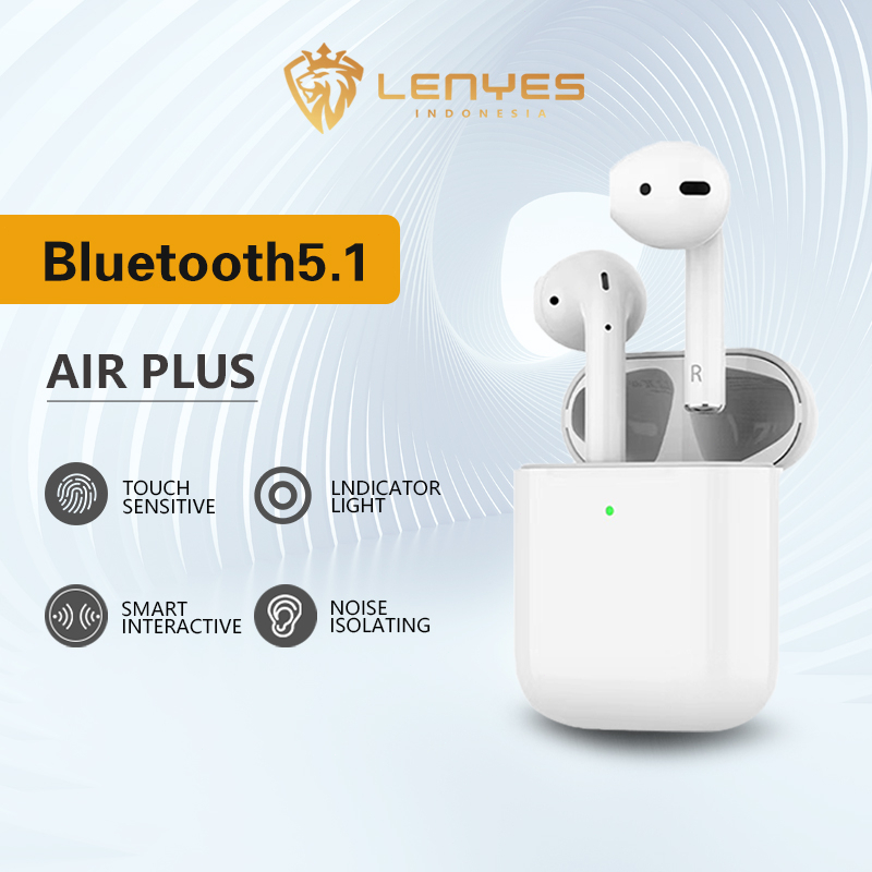 Jual LENYES AIR PLUS SE TWS wireless bluetooth 5.1 earbuds smart touch ...