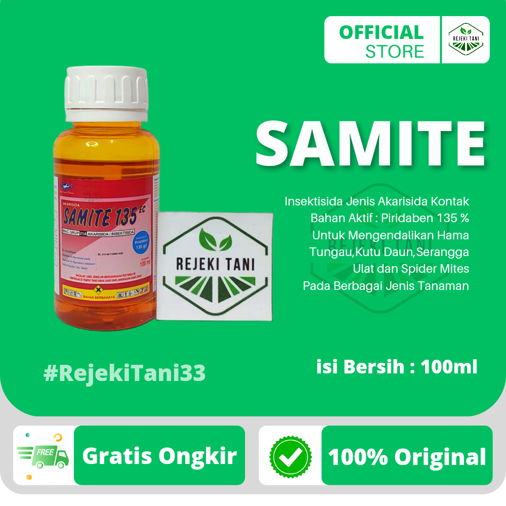 Jual Insektisida Akarisida SAMITE 135EC 100ml Cara Kerja Kontak ...