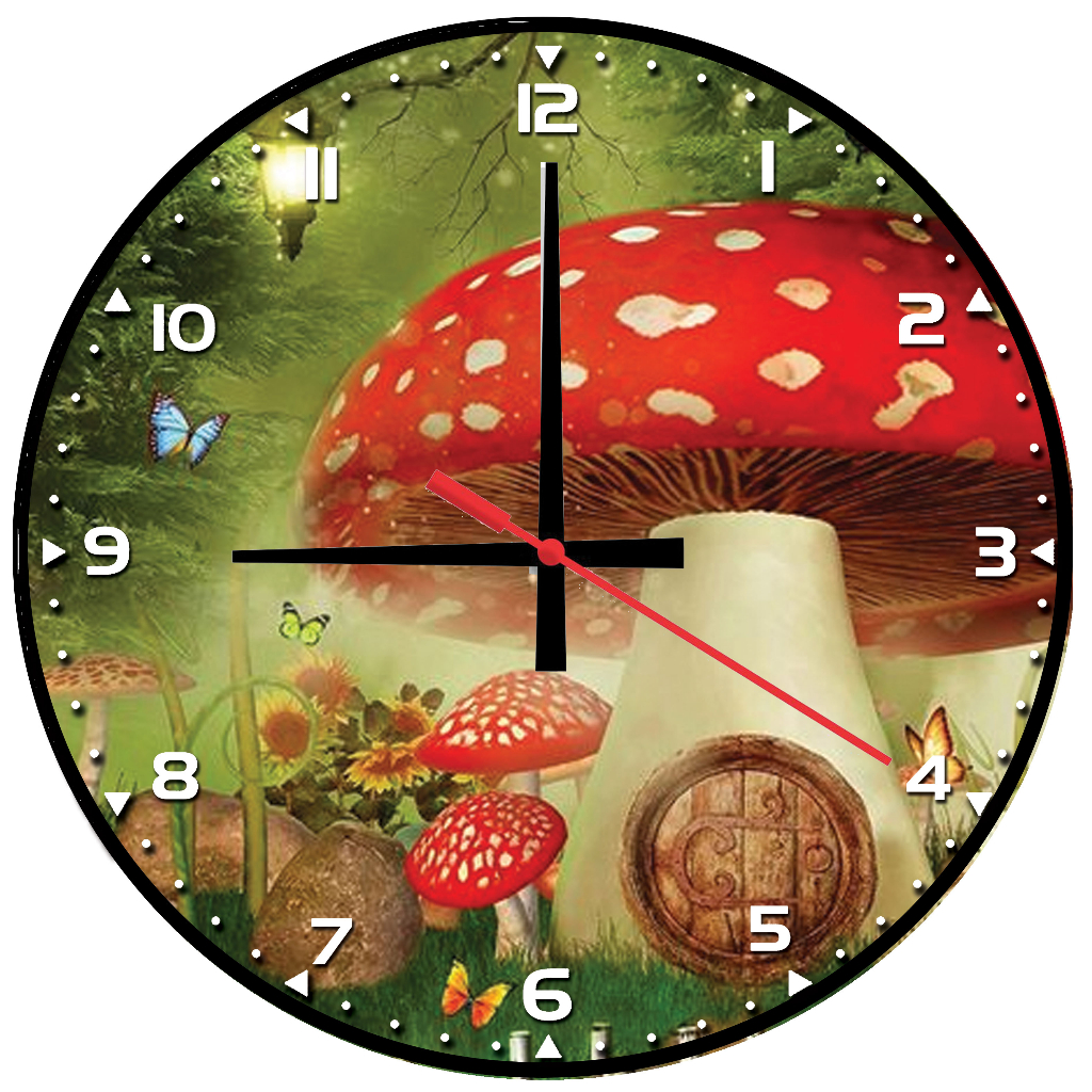 Jual JAM DINDING RUMAH JAMUR/ JAM DINDING KAYU /JAM DINDING UNIK ...