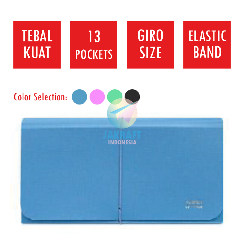 Jual (1 Pcs) Map Harmonika Dompet Plastik Expanding File JOYKO EF-3G ...