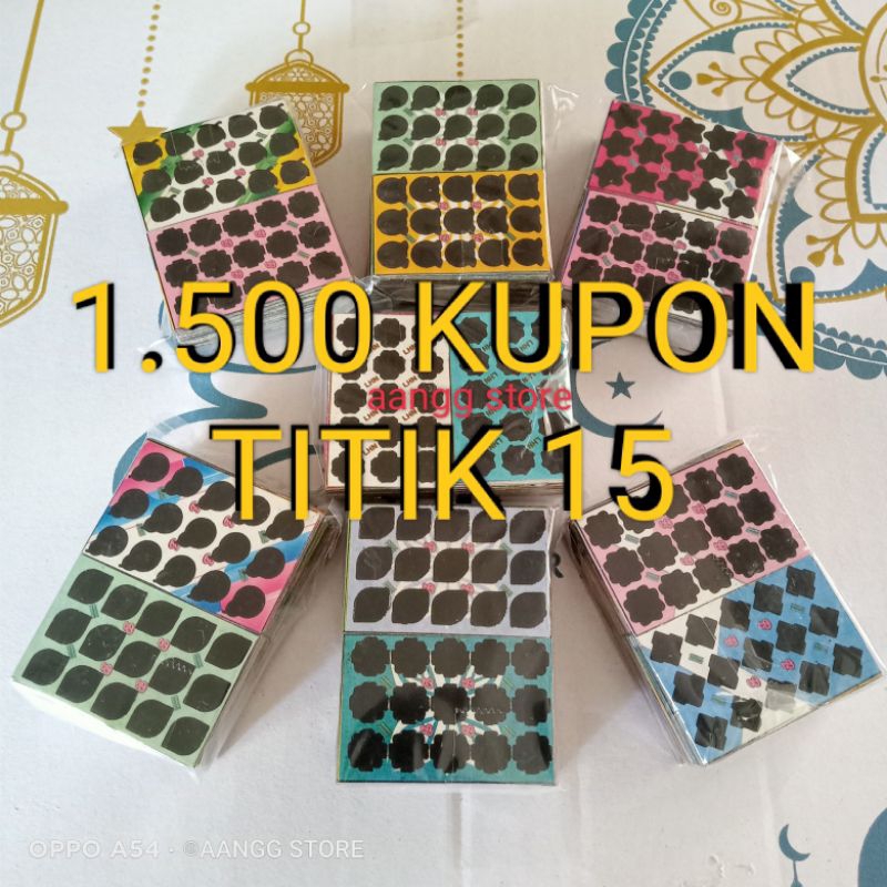 Jual EKONOMIS 1500 KUPON TITIK 15 GOSOKAN BOM TENGKORAK MAINAN ANAK ...