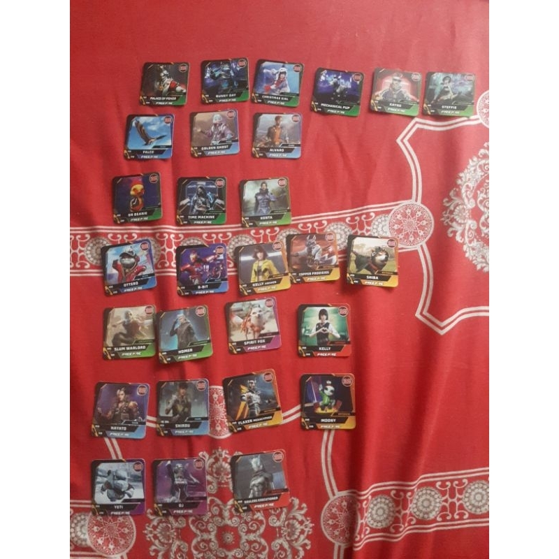 Jual paket set medalion medallion choki choki kartu free fire card ff ...