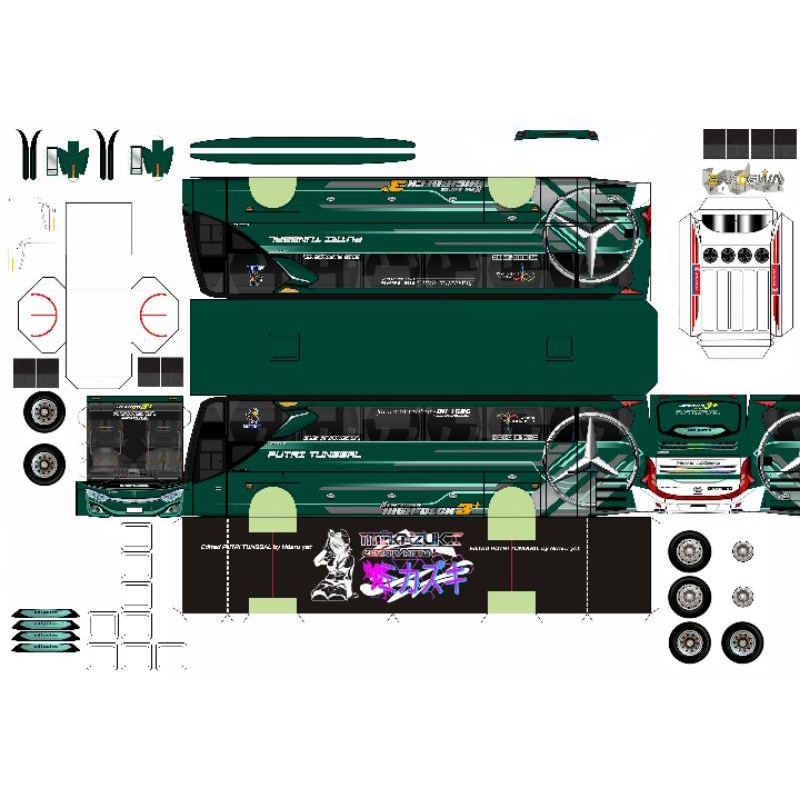 Jual Pola Papercraft Bus || FRpaperbus | Shopee Indonesia