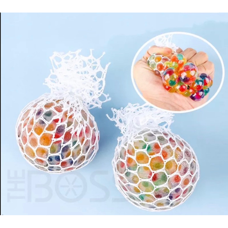 Jual Mainan Squishy Mesh Ball Anti Stress Bola Anggur Ukuran Besar 6 cm ...
