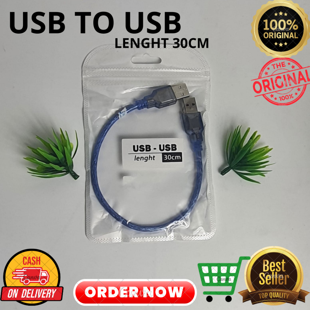 Jual KABEL USB TO USB 30CM | Shopee Indonesia