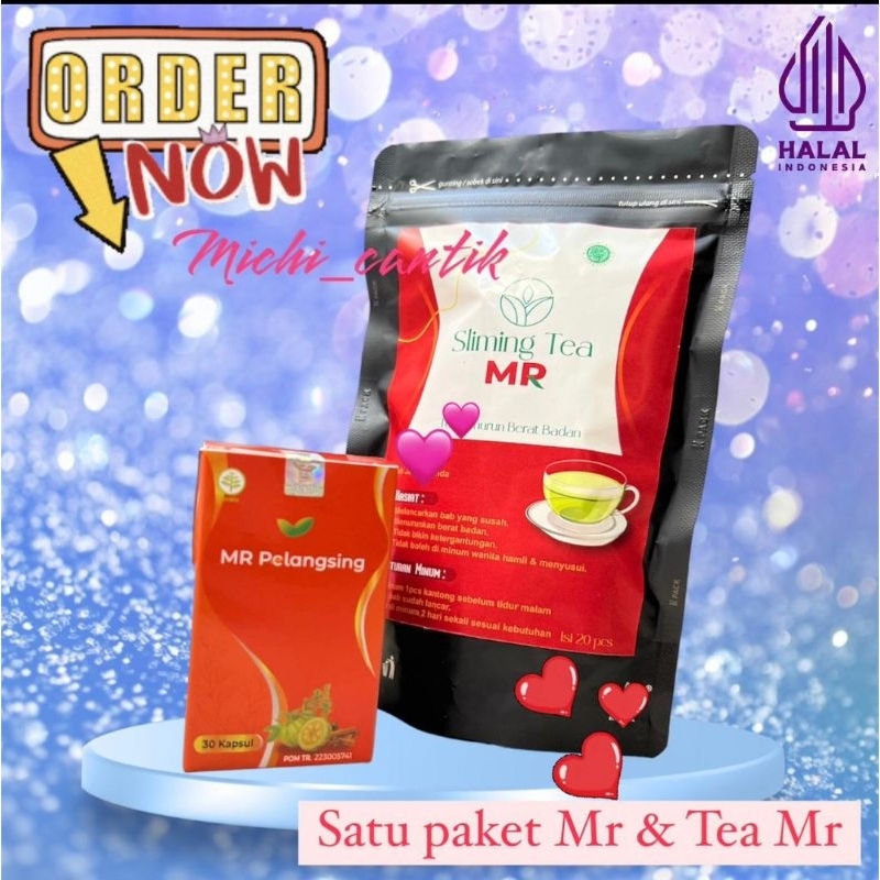 Jual PELANGSING MR ORIGINALLLL ( PAKET MR & TEA MR ) | Shopee Indonesia