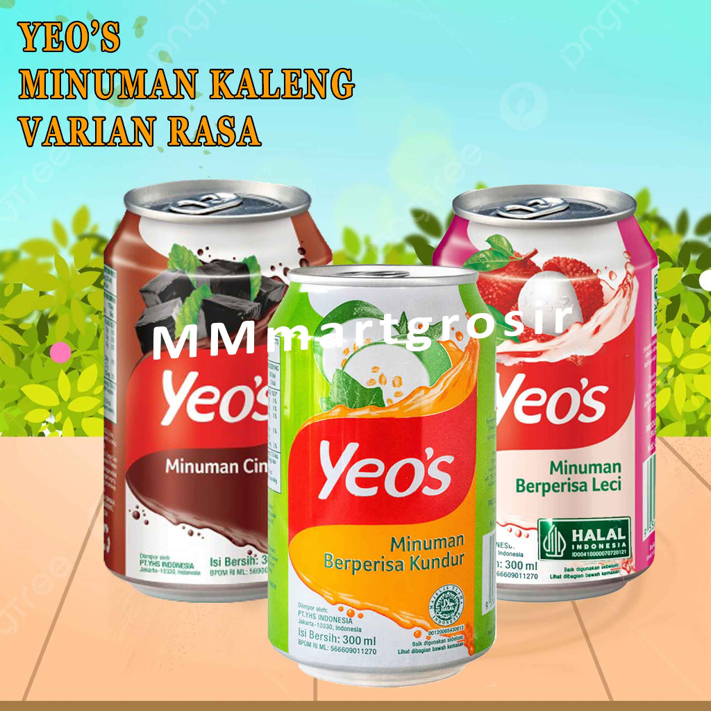Jual YEO'S/ Minuman Rasa Cincau/ Leci/ Kundur/ Canned Drink/ 300ml ...