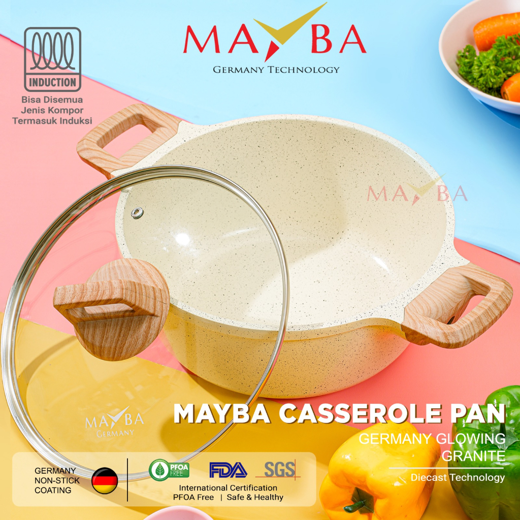 Jual MAYBA INFINITY Panci Caserole Glow Granite JERMAN Dutch Oven ...