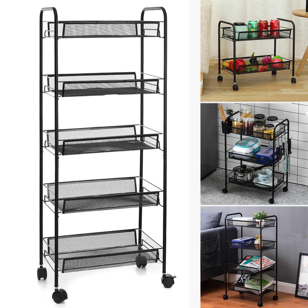 Jual Rak Troli Susun Roda Rak Dapur Serbaguna Rak Dorong Kamar Mandi ...