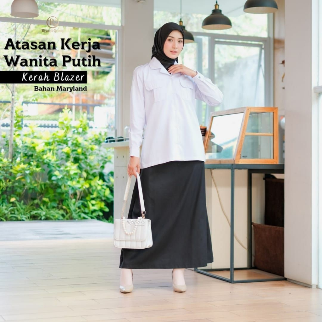 Jual ROK HITAM BY RIYANI BERBAHAN TOYOBO DGN MODEL LINE A | Shopee ...