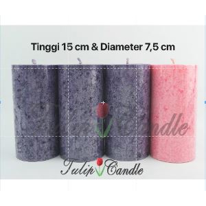 Jual Lilin Advent 15 cm x 7,5 cm Isi 4 Lilin Adven Tulip Candle Lilin ...