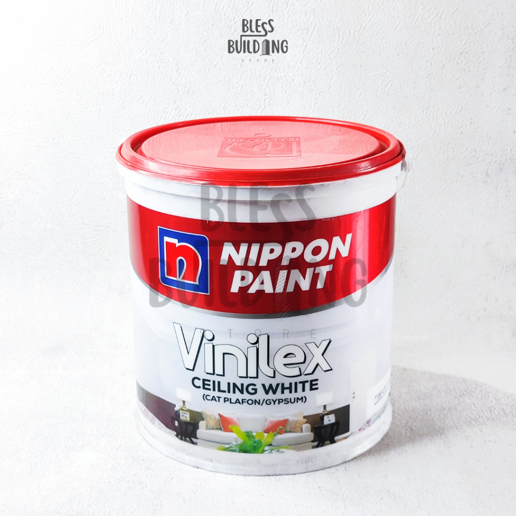 Jual Vinilex Ceiling White Cat Plafon Gypsum Gipsum Grc Triplek Tembok Dinding Putih Galon 5 Kg ...