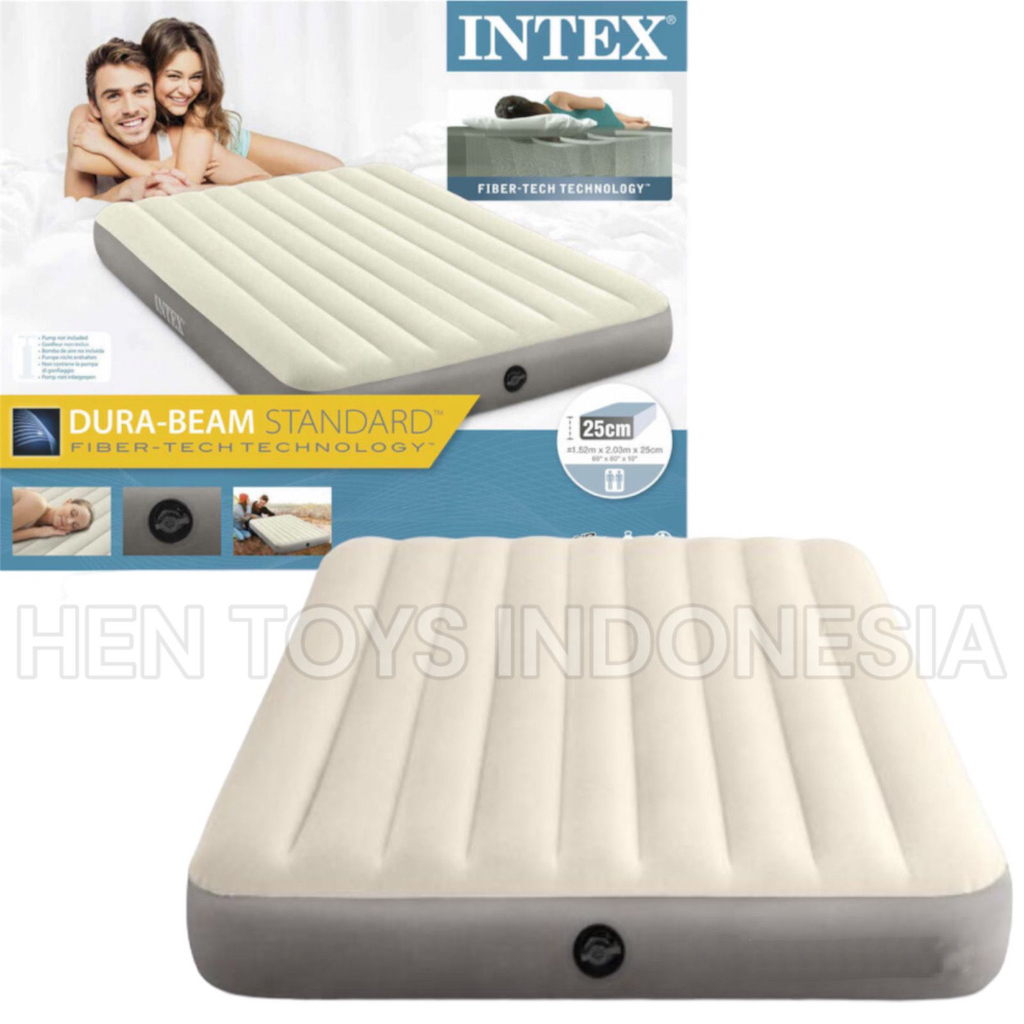 Jual Kasur Angin Full High Bed DuraBeam 64709 QUEEN With Fiber Tech-INTEX / Kasur Angin ...
