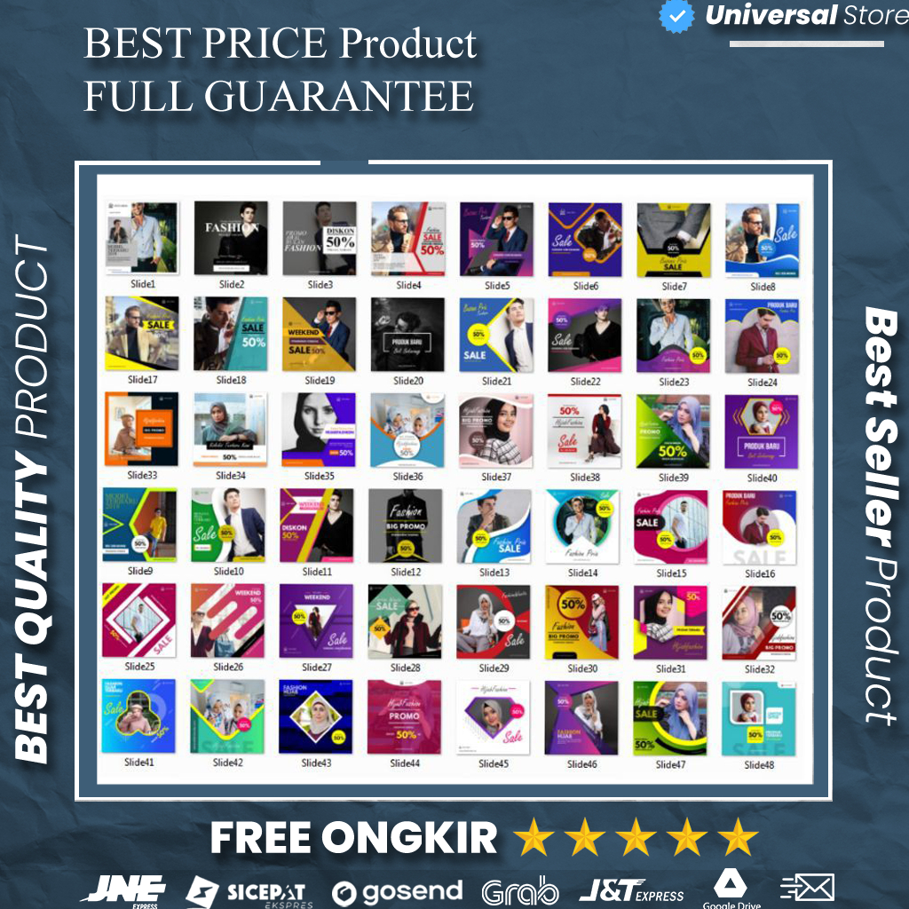 Jual Koleksi Premium Template Sosmed Social Media 365 Hari Konten ...