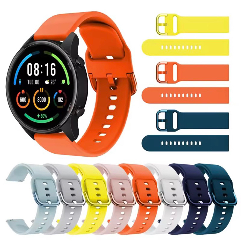 Jual Strap Xiaomi Watch S1/S1 Active Tali Jam Rubber Colorful Buckle Model Active | Shopee Indonesia