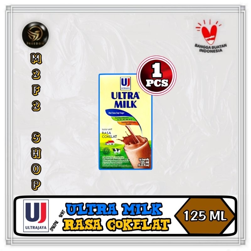 Jual Susu Ultra Milk Mini Kotak UHT Rasa Cokelat | Chocolate - 125 ml (Kemasan Satuan) | Shopee ...