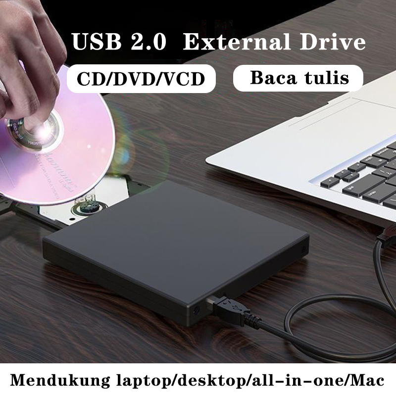 Jual Komputer CD ROM Drive USB 2.0 External DVD Combo-RW Writer ...